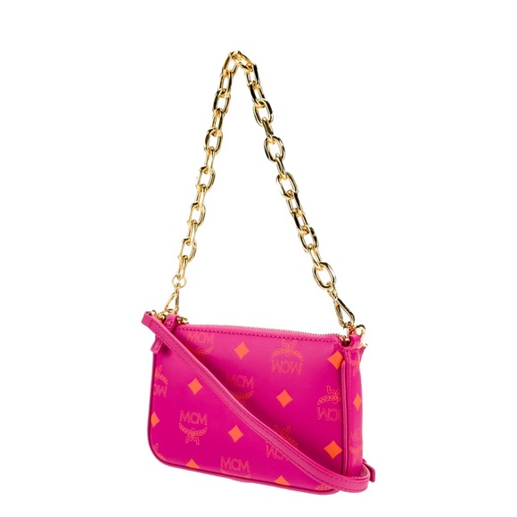 MCM | Bags | Mcmmini Color Splash Logo Pouch Chain Shoulder Bag | Poshmark